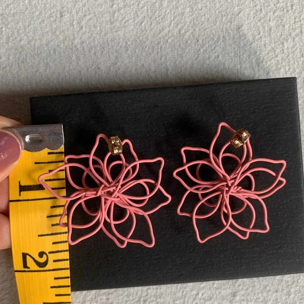 Jewelry | Earrings Sezane Inspired Pink Flower Earrings | Poshmark